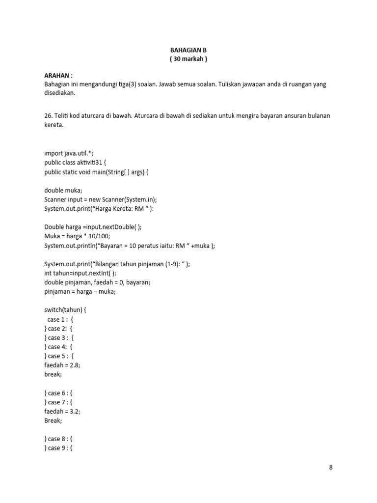 Soalan Bahagian B Pdf