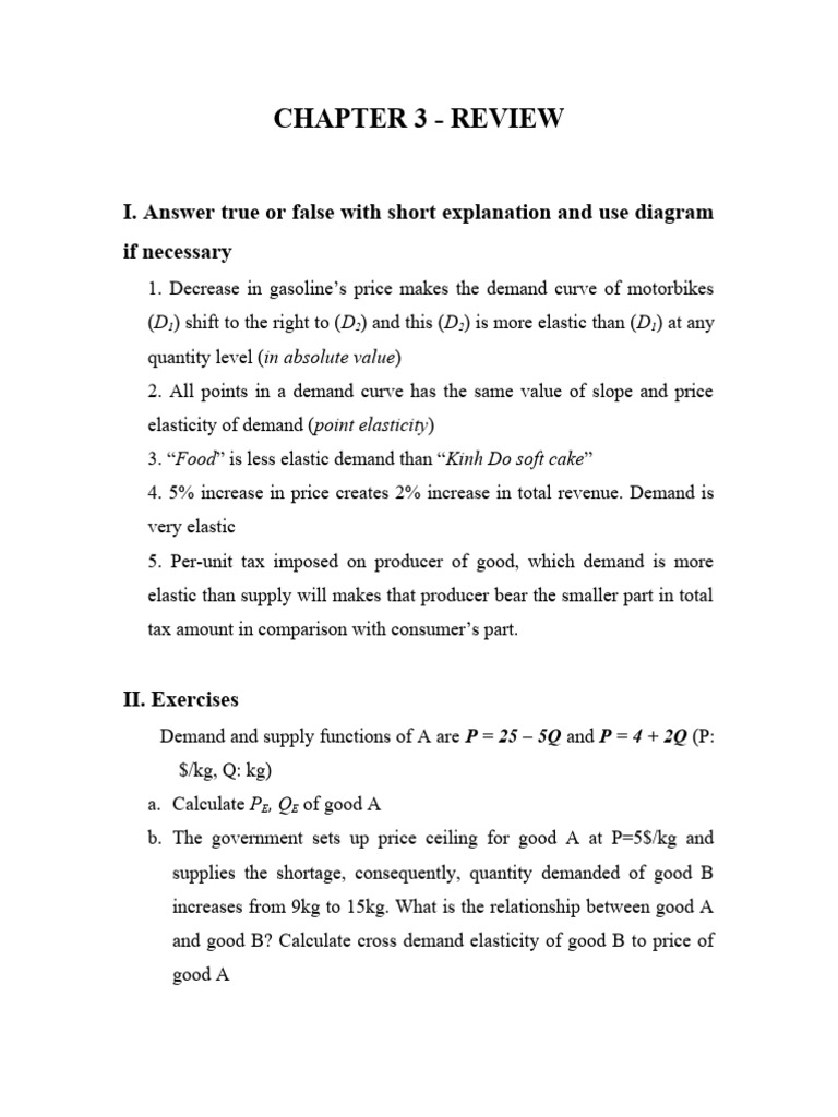 Chapter 3 - Review | PDF