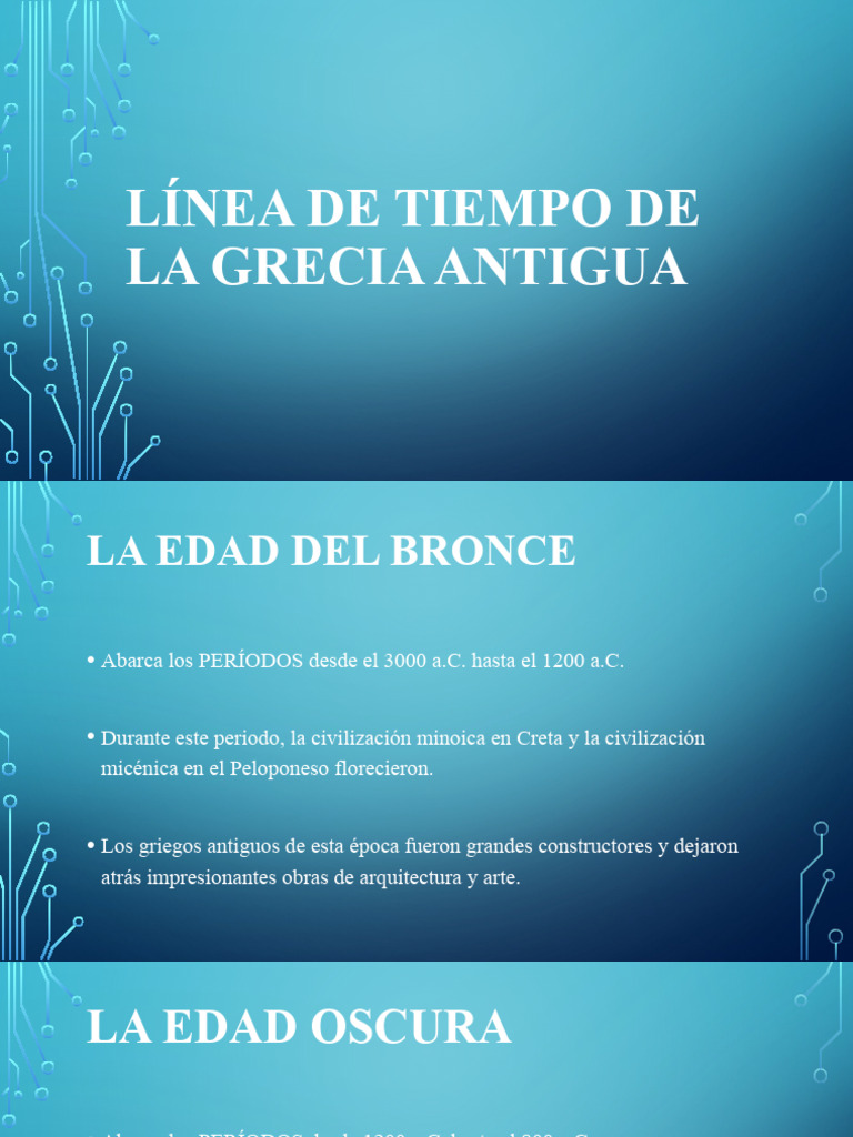 Línea de tiempo de LA Grecia antigua | PDF