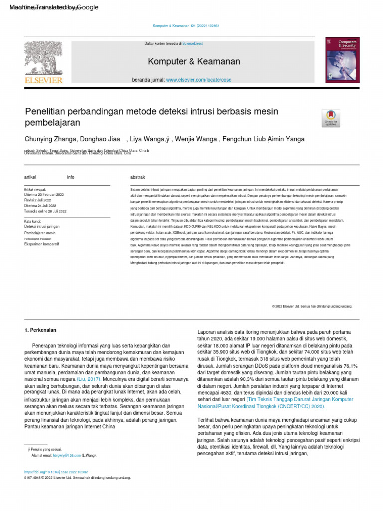 Comparative Research On Network Intrusion Detection Methods Based On Machine Learning | PDF