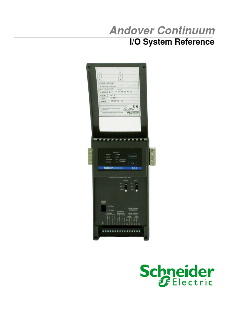 Ac-1 System Reference | PDF | Power Supply | Programmable Logic Controller