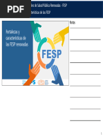 1.3 Qué Son Las FESP Renovadas | PDF | Salud pública | Evaluación