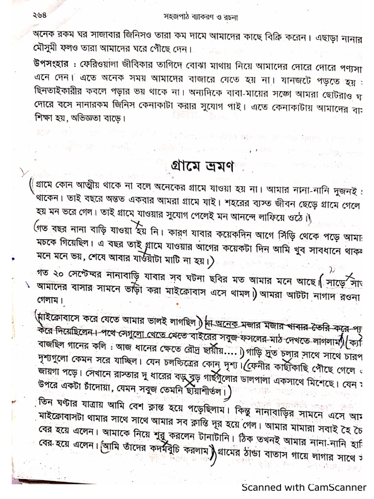 Bangla test paper revision sheet. | PDF