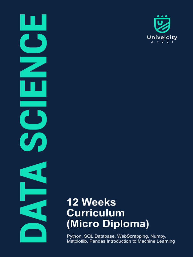 Univelcity Data Science Curriculum | PDF | Method (Computer Programming) | Python (Programming ...