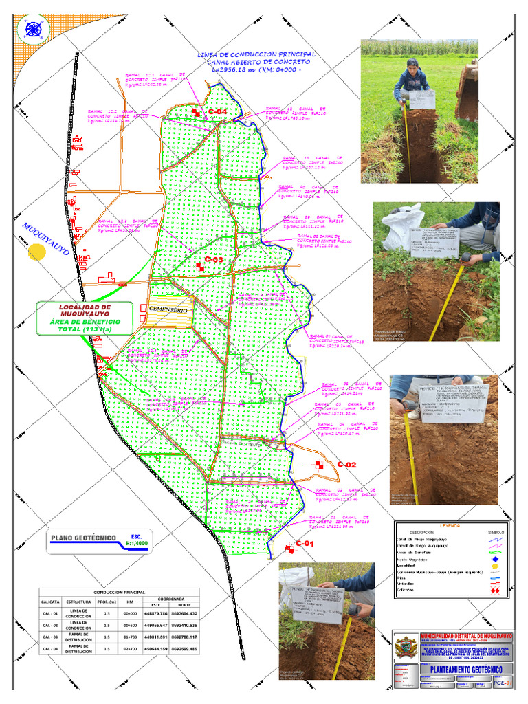 PGE-01 PLANO GEOTECNICO MUQUIYAUYO (1) - Layout1 | PDF