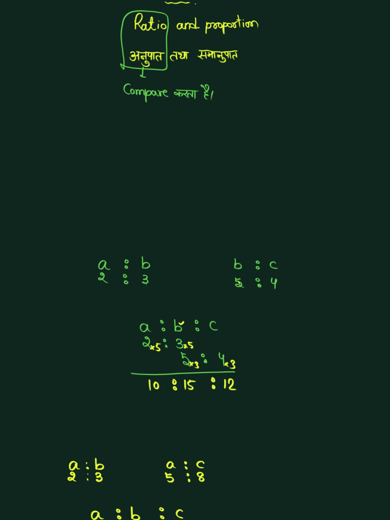 Ratio and Proportion Maths | PDF