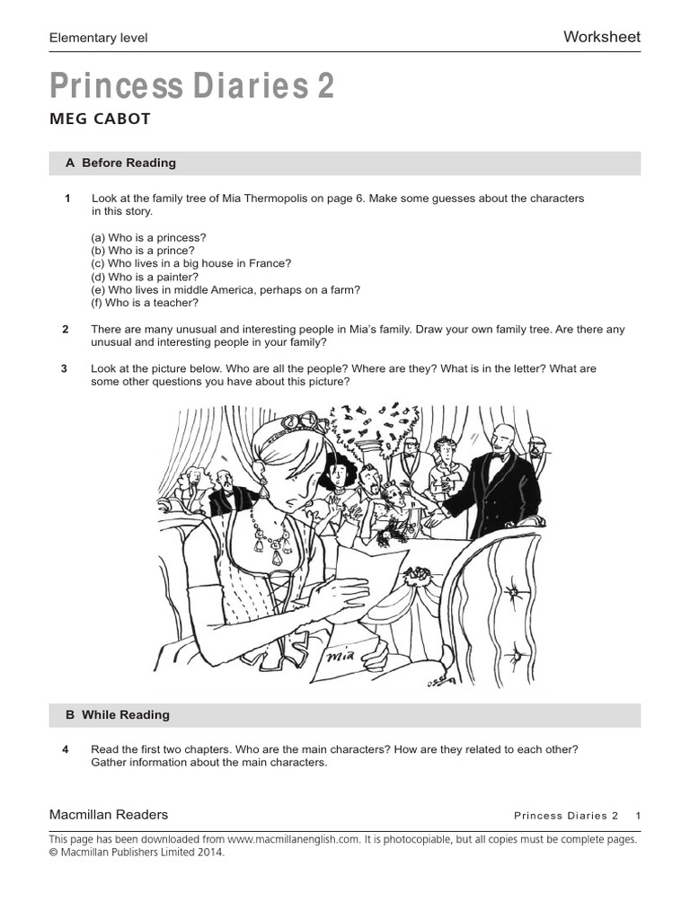 Princess Diaries 2 Worksheet | PDF | The Princess Diaries