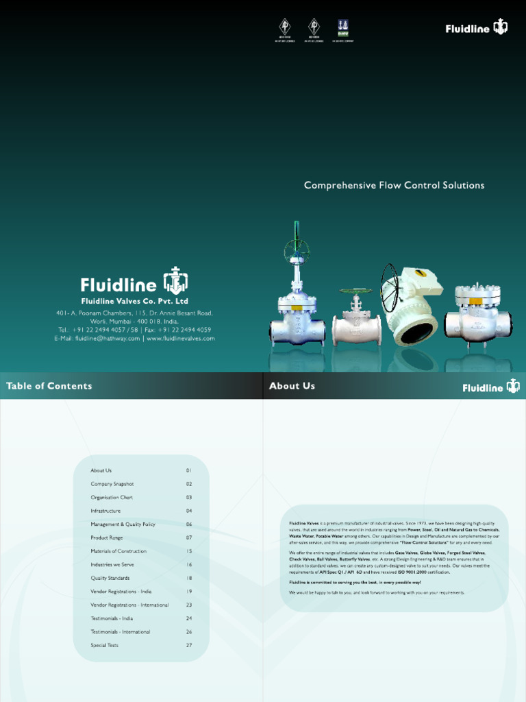Catalog Gate Valve | PDF | Business | Economies