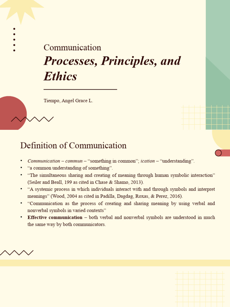 Chapter 1 Purposive Communication Pdf Communication Interpersonal Communication