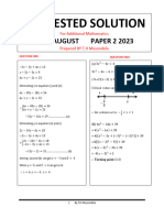 Full Solutions 2018: Mathematics Paper 2 | PDF | Rotation | Space