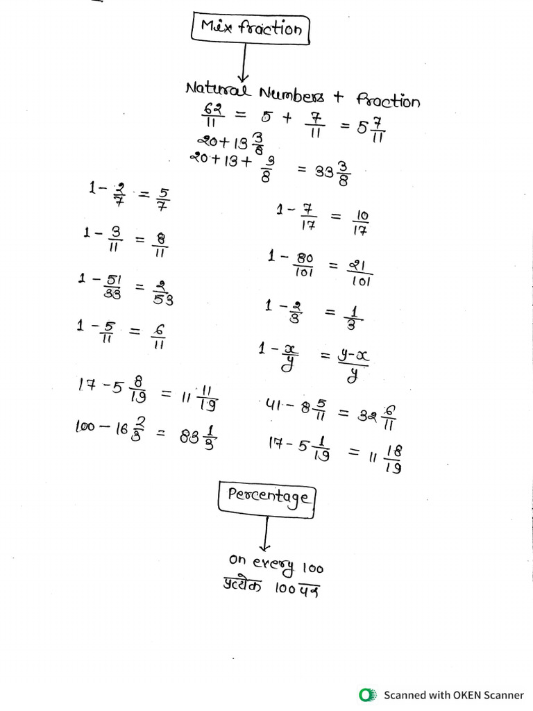Percentage Notes 1 Pdf