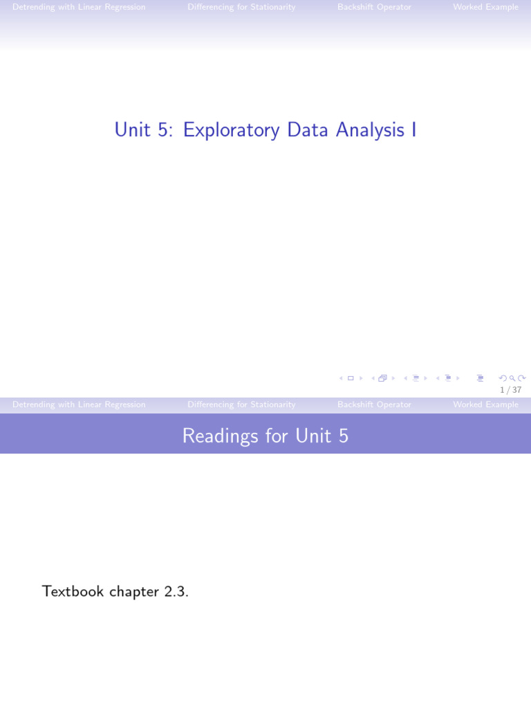 Lecture Time Series 3 | PDF | Stationary Process | Linear Trend Estimation