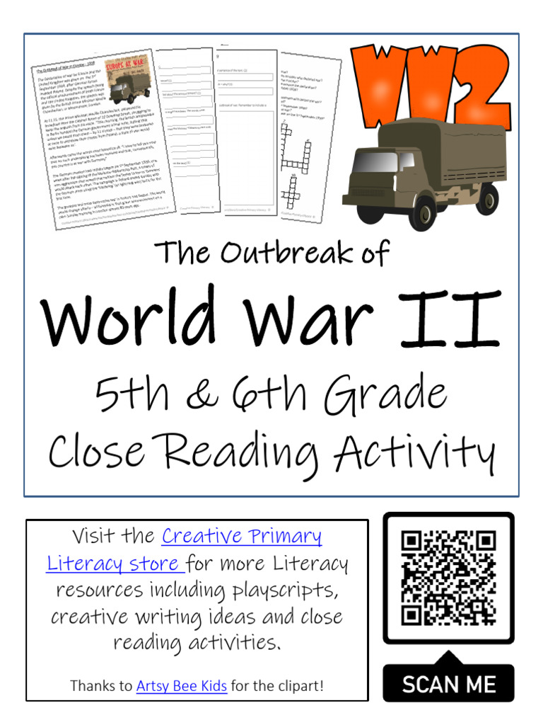 World War II: 5th & 6th Grade Close Reading Activity | PDF | World War ...