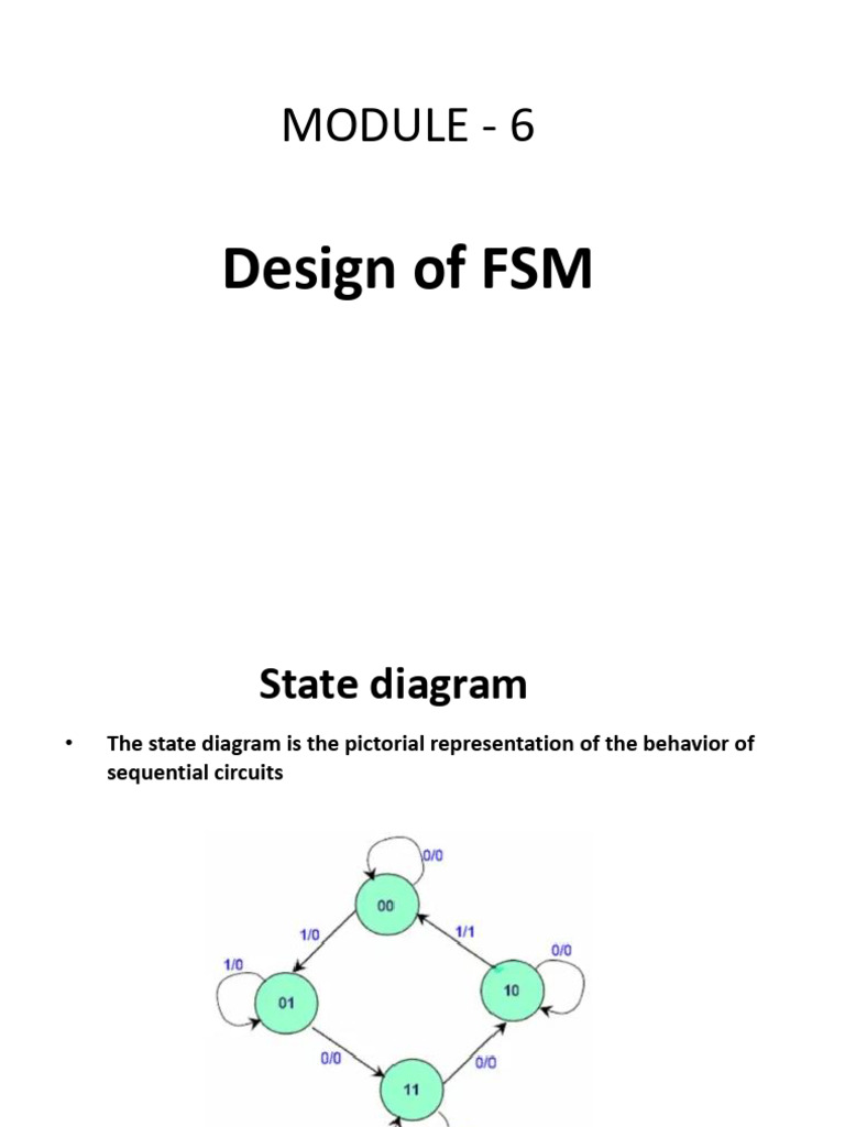 MOD - 6 - FSM - Mealy Model Examples - Nov 9th | PDF | Formal Methods | Computer Engineering