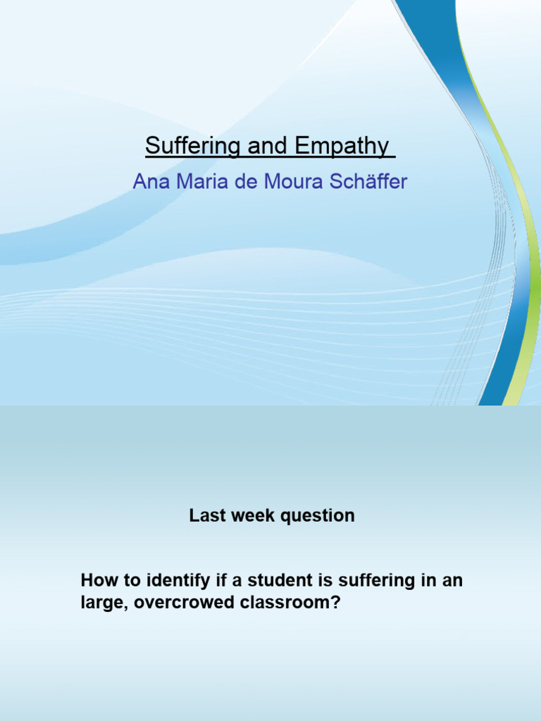 Suffering and Connection | PDF | Temperament | Classroom