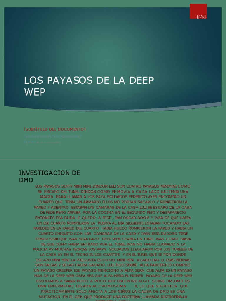 Payasos de la Deep Web y DMD | PDF