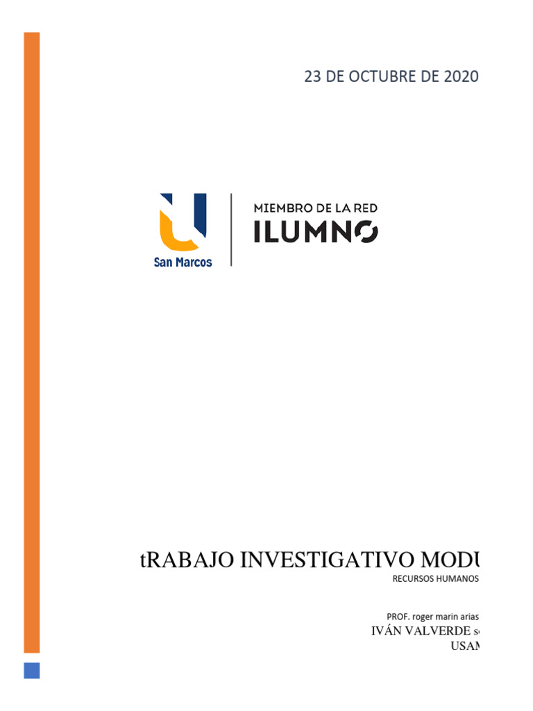Trabajo Final Ivan Valverde | PDF | Gestión de recursos humanos ...