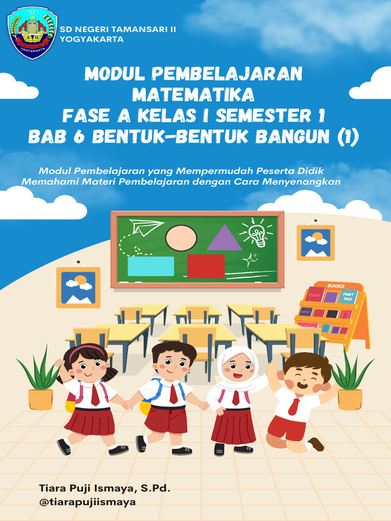 Modul Ajar Kelas 1 Matematika Bab 6 Bentuk-Bentuk Bangun (1) - Tiara ...