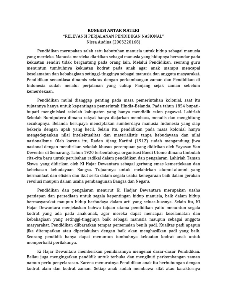 Koneksi Antar Materi | PDF | Perjalanan | Agama & Spiritualitas