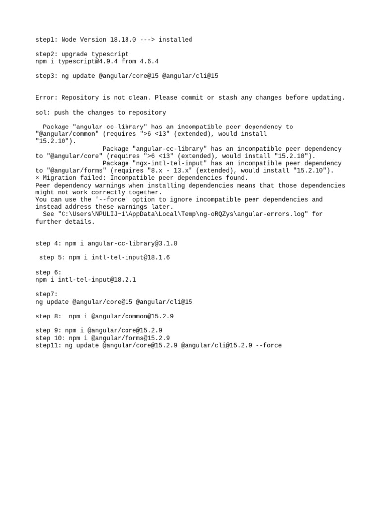 Angular Version15 Upgrade | PDF