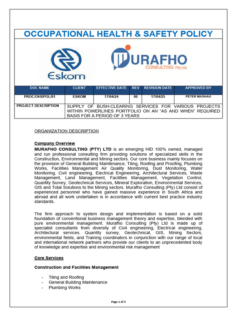 She Policy Signed by Ceo | PDF | Business