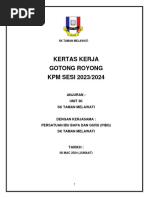 Kertas Kerja Gotong Royong Sekolah PPD Sandakan 2025 | PDF
