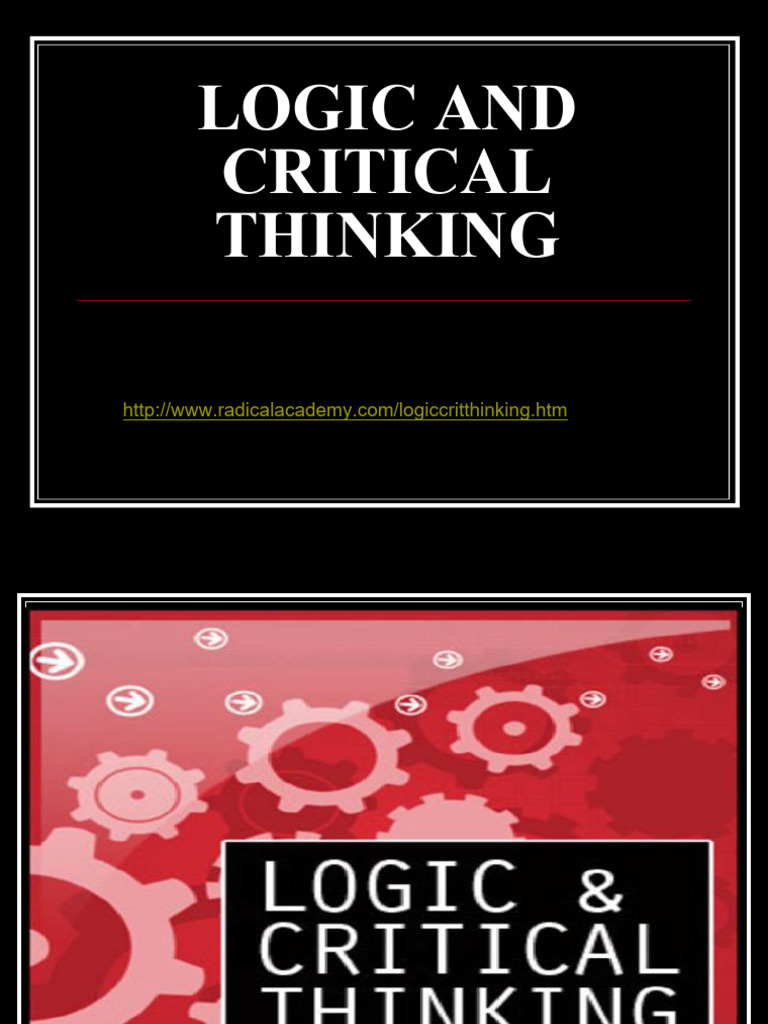 LOG101 Week 2 PPT Logic and Critical Thinking (20240301111303) | PDF ...