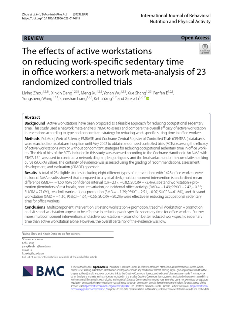 1-The Effects of Active Workstations On Reducing Work-Specific ...