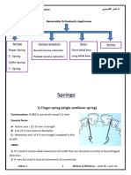 Lecture 15 Labial Bow and Springs | PDF | Orthodontics | Dentistry Branches