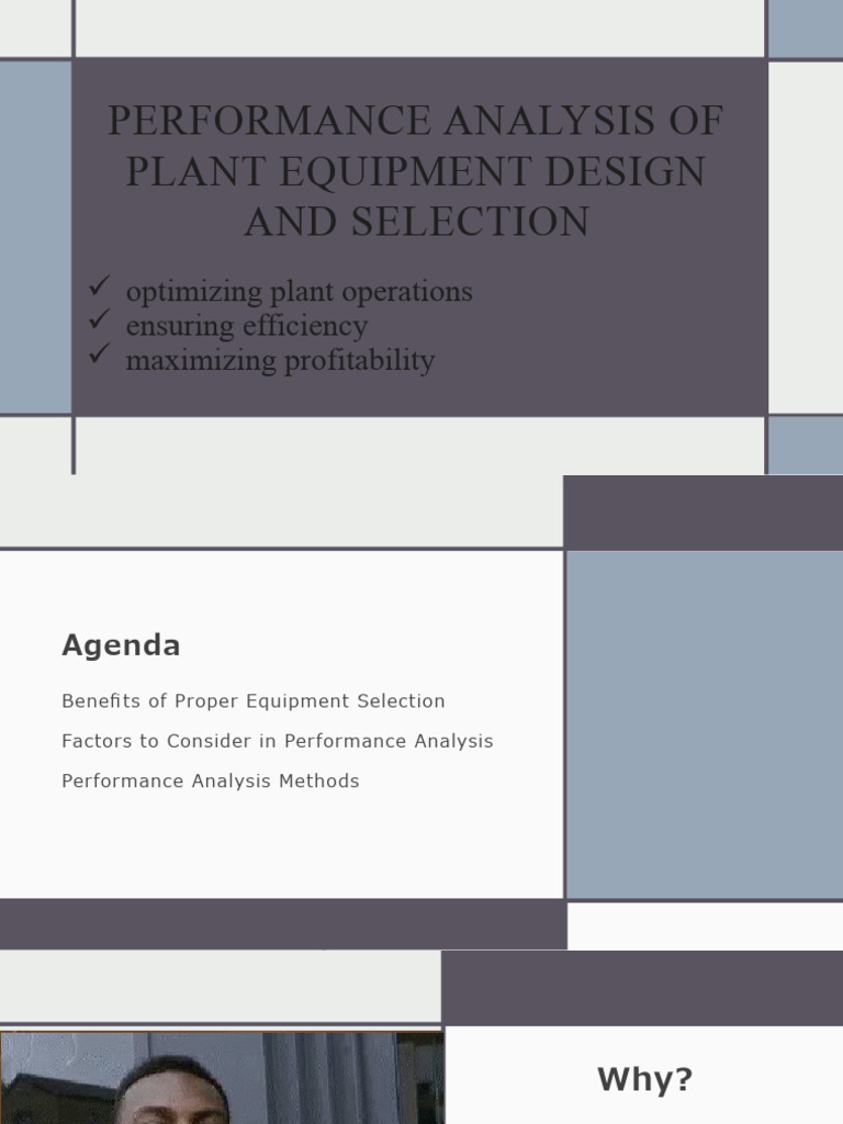 Plant Equipment Performance Analysis | PDF | Return On Investment ...