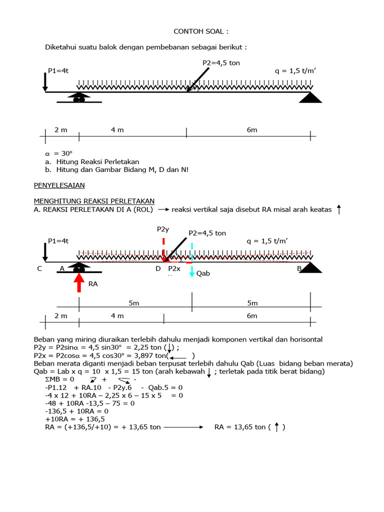 Contoh Soal Bidang MDN | PDF