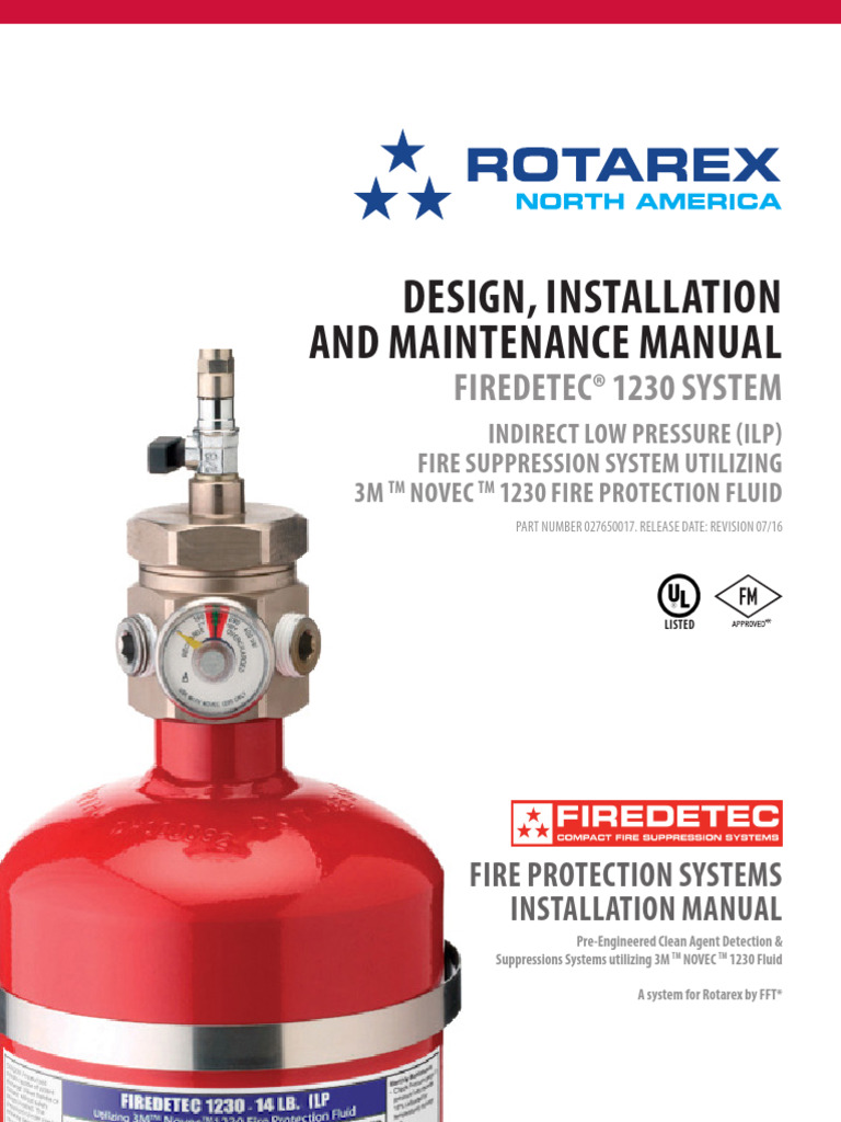 FireDETEC 1230 by FFT Installation Manual ILP US V02 | PDF | Fires | Pressure