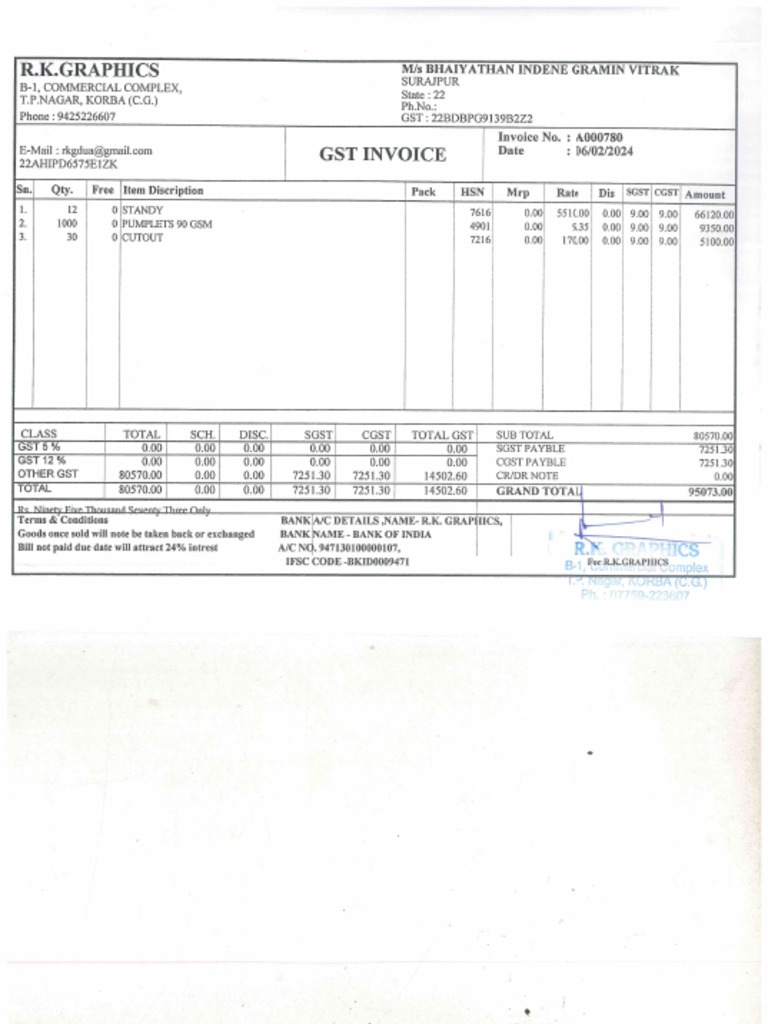 Supporting Invoice | PDF