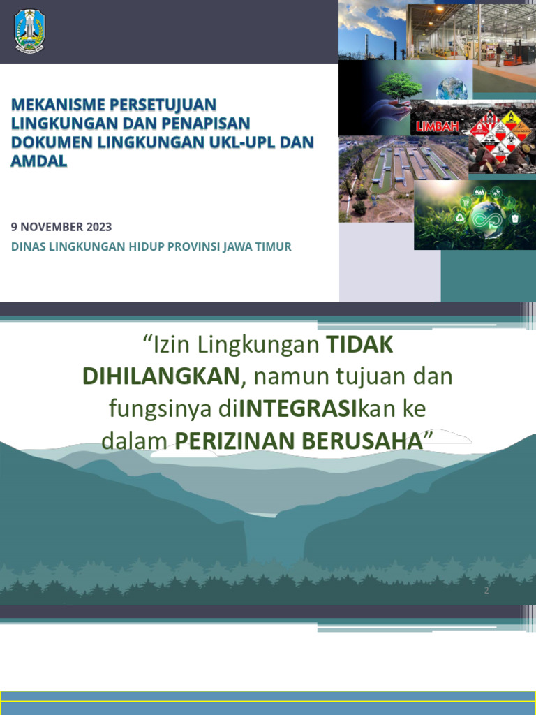 Mekanisme Persetujuan Lingkungan UKL-UPL dan AMDAL | PDF