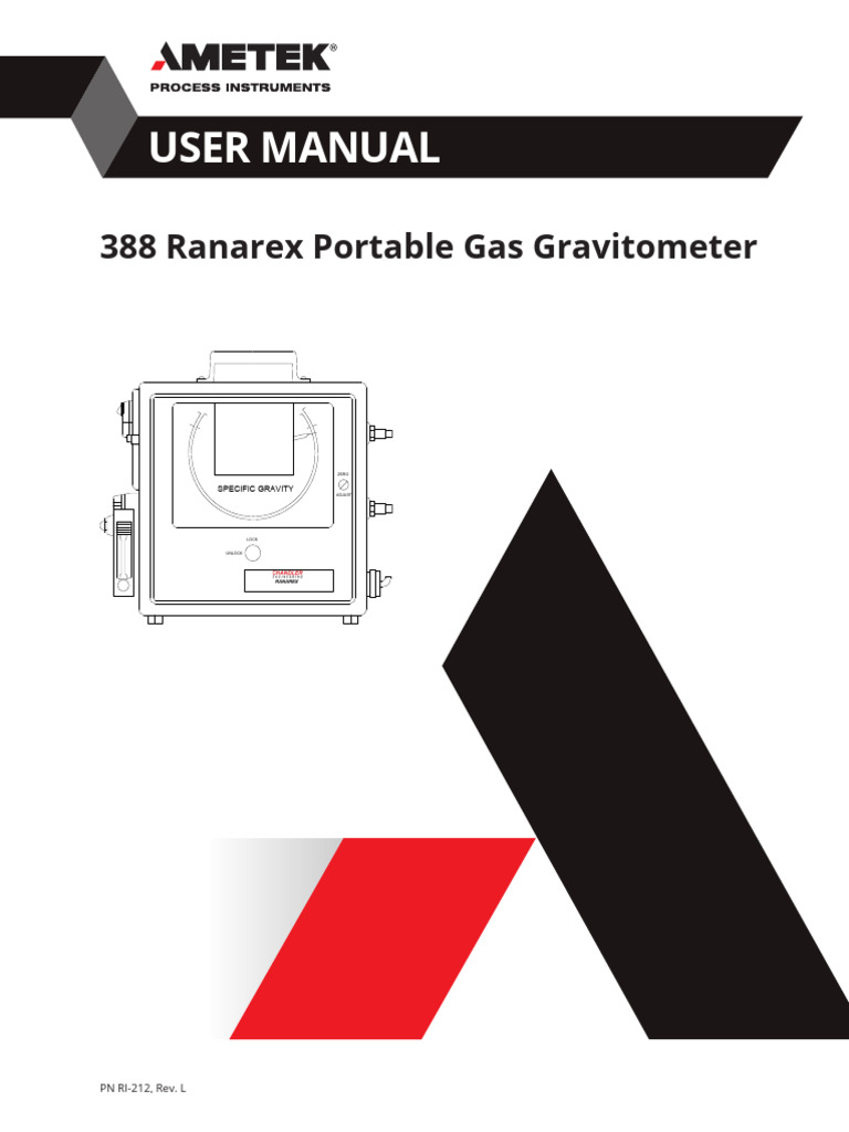 338ranarexportgasgravitometer Usermanual Eng Ri-212 Revl | PDF | Power ...