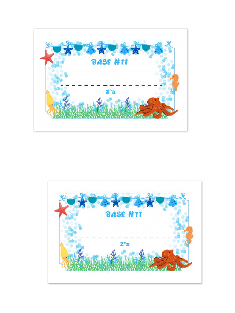 bajo del mar 2°a | PDF