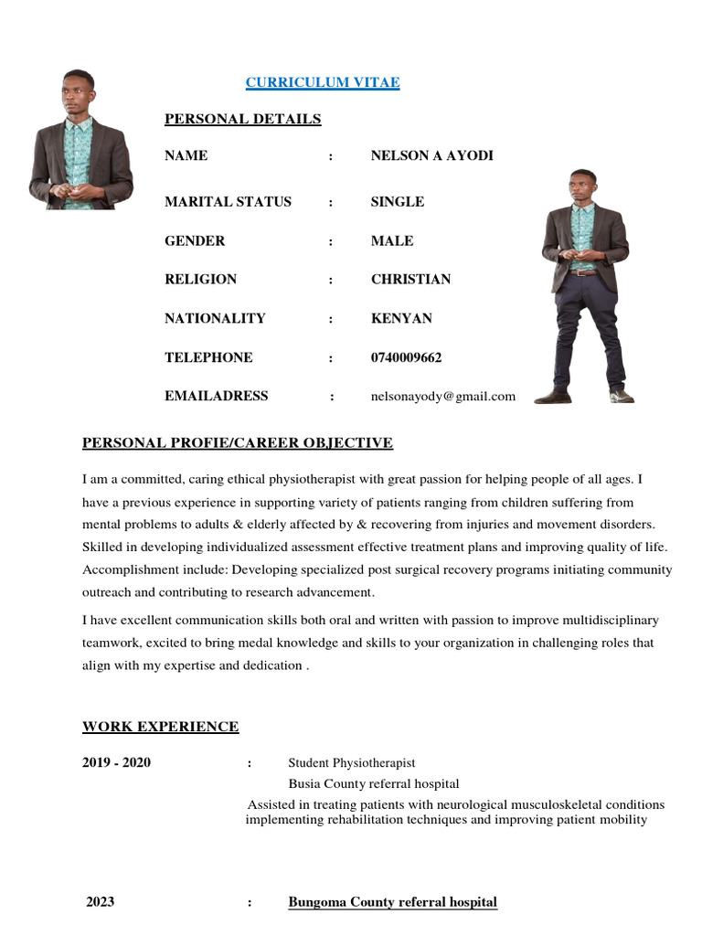 Nelson CV | PDF | Physical Therapy | Medicine