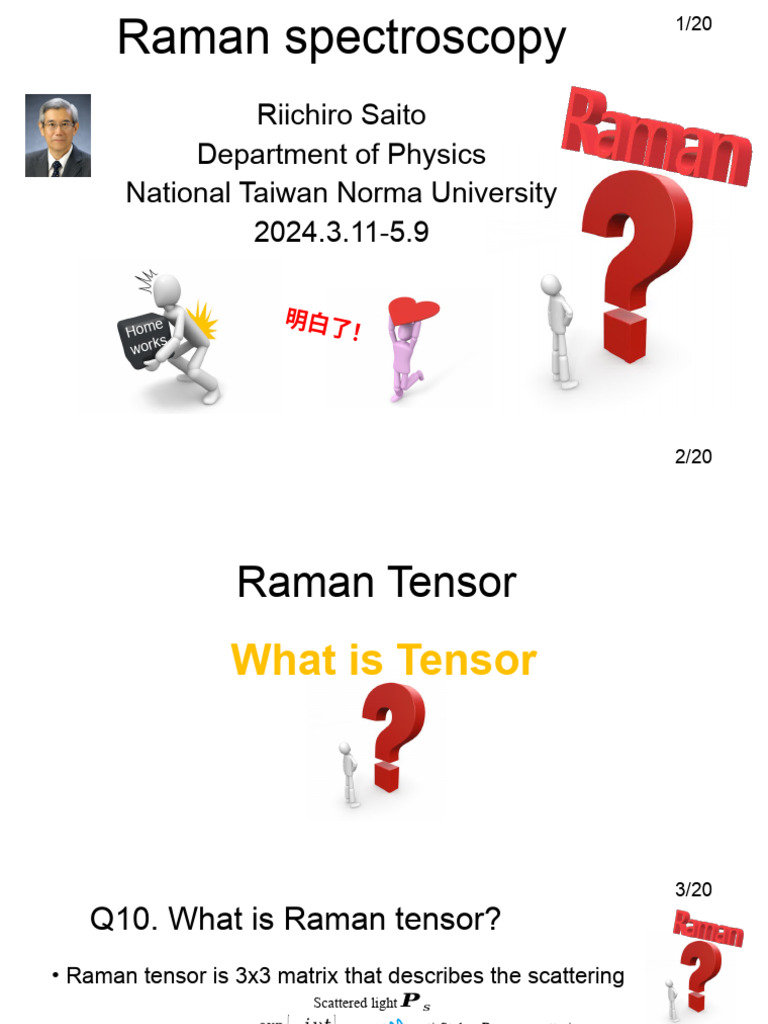 Understanding Raman Tensor in Spectroscopy | PDF | Phonon | Tensor