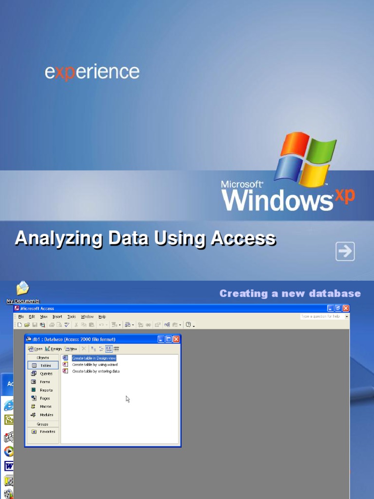 Analyzing Data Using Access | PDF | Double Click | Databases