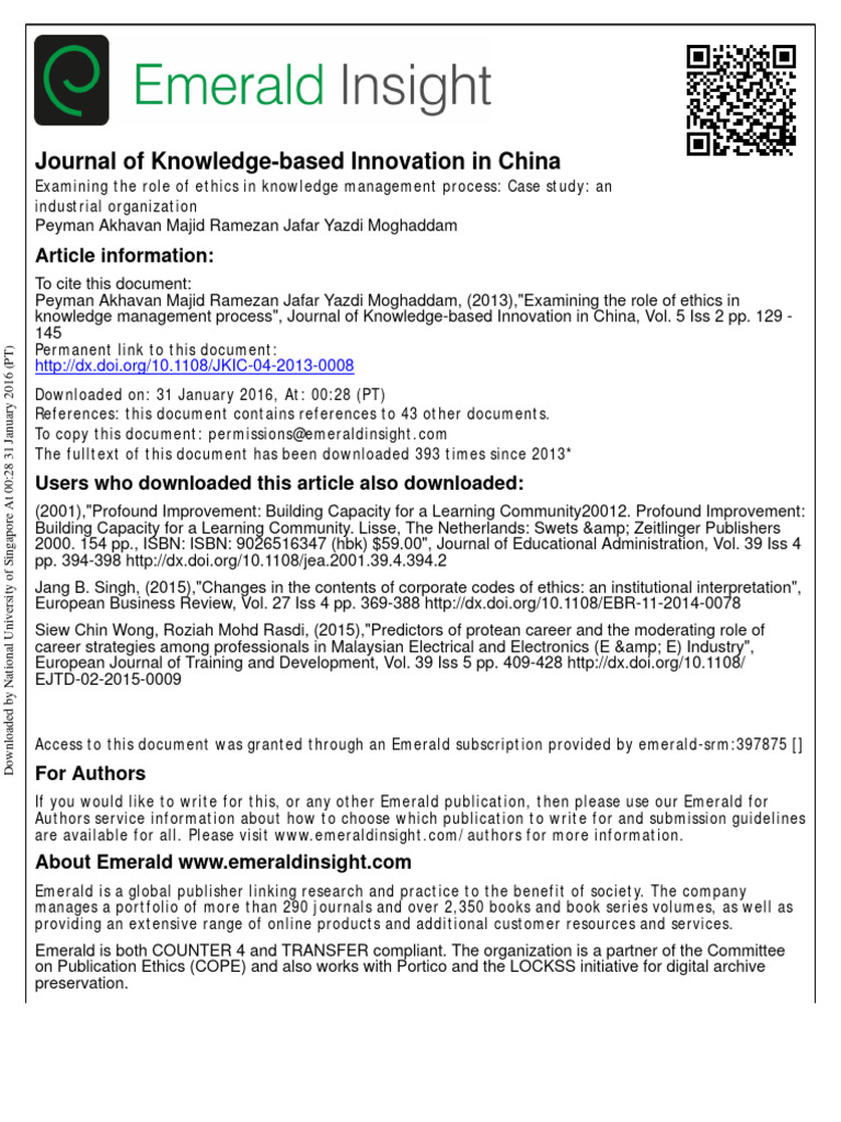 Akha Van 2013 | PDF | Knowledge Management | Tacit Knowledge