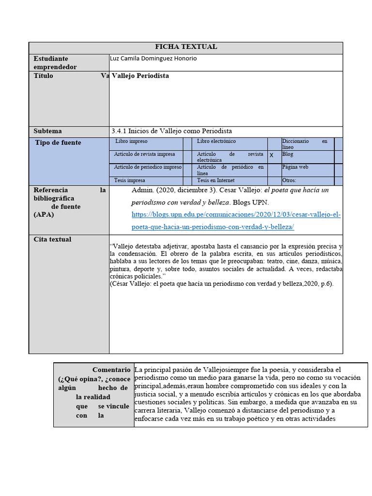 Ficha Textual | Descargar gratis PDF | Blog | Comunicación humana