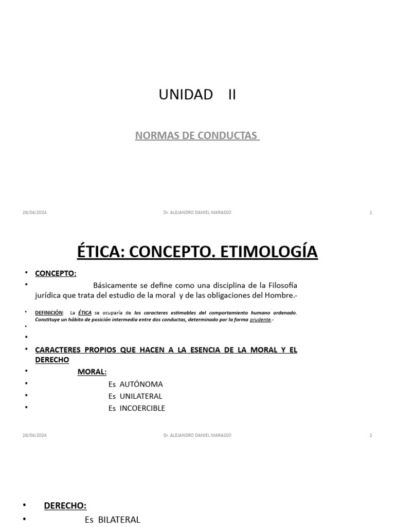 Unidad II Intro | PDF | Moralidad | Conocimiento