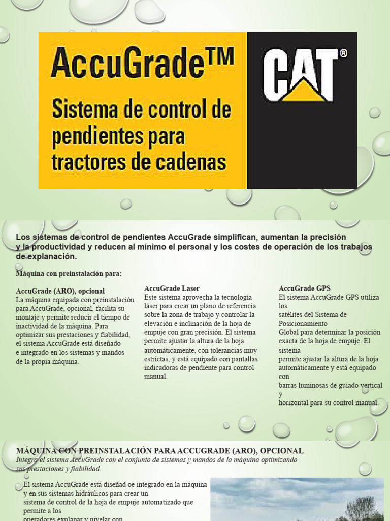 Accugrade en Tractor Oruga | PDF | Sistema de Posicionamiento Global ...