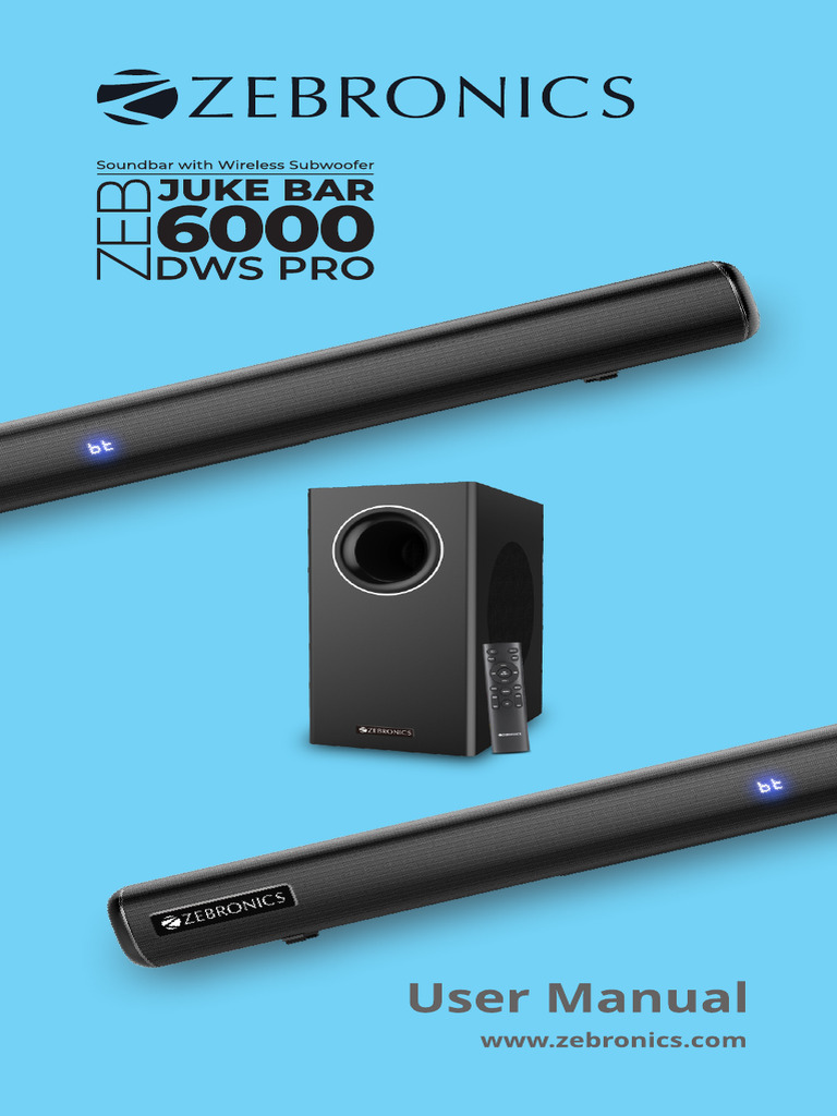 Zeb-Juke Bar 6000 Dws Pro Um | PDF