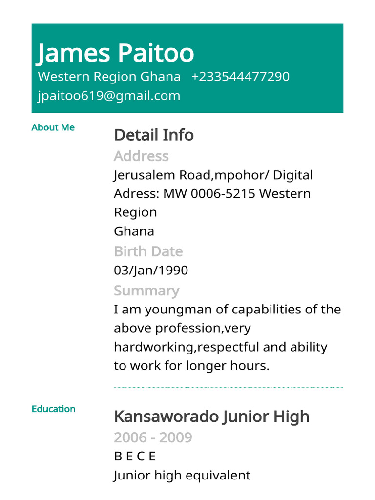Heavy Equipment Operator Profile | PDF