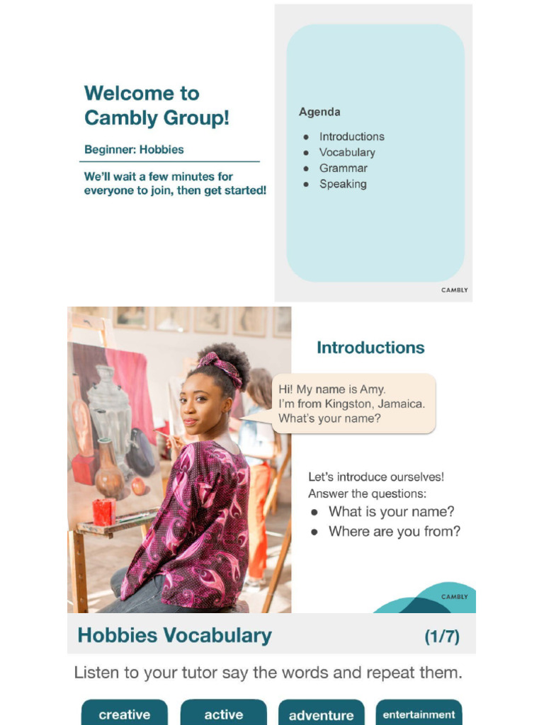 Beginner - Hobbies | PDF