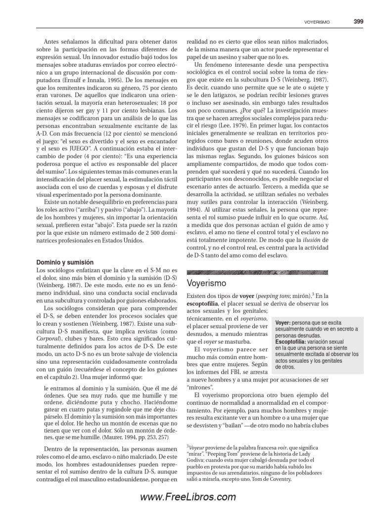 Tema 3 Voyerismo y Exhibicionismo, Hipersexualidad y Asfixiofilia | PDF ...