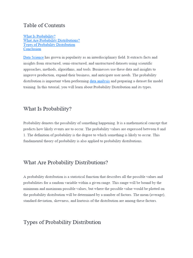 Probability | PDF | Probability Distribution | Teaching Mathematics