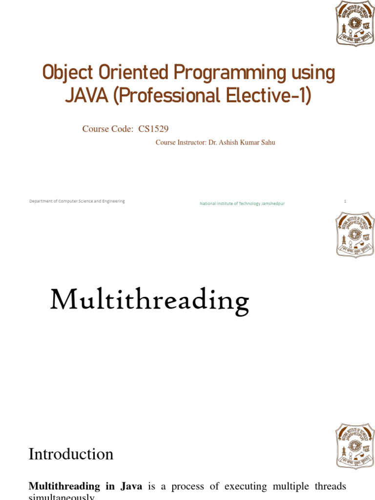 Multi Threading Pdf Process Computing Thread Computing