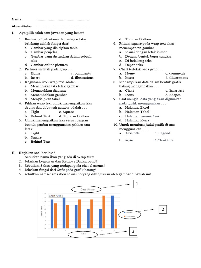 Kuis Microsoft Word dan Grafik | PDF